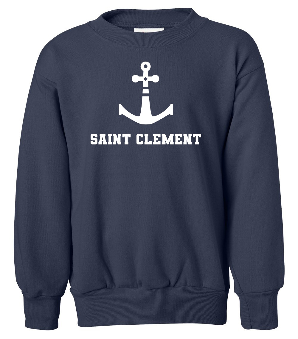 Hanes EcoSmart Youth Crewneck Sweatshirt – St. Clement Spirit Wear
