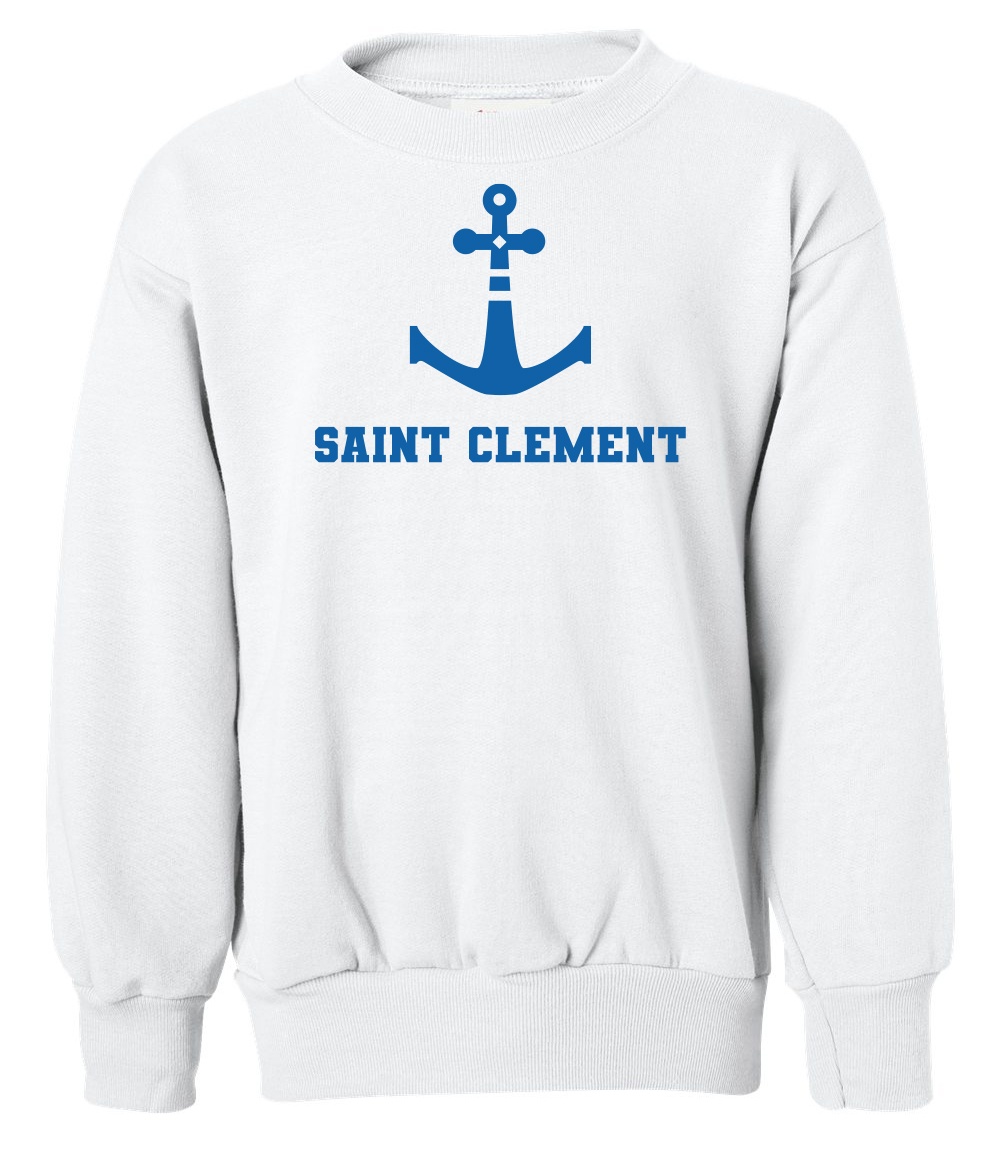Hanes EcoSmart Youth Crewneck Sweatshirt – St. Clement Spirit Wear