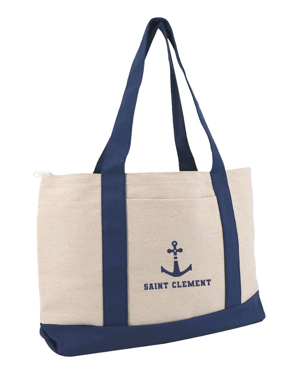 Liberty Bags Large Zippered Cotton Canvas Tote – St. Clement Spirit Wear